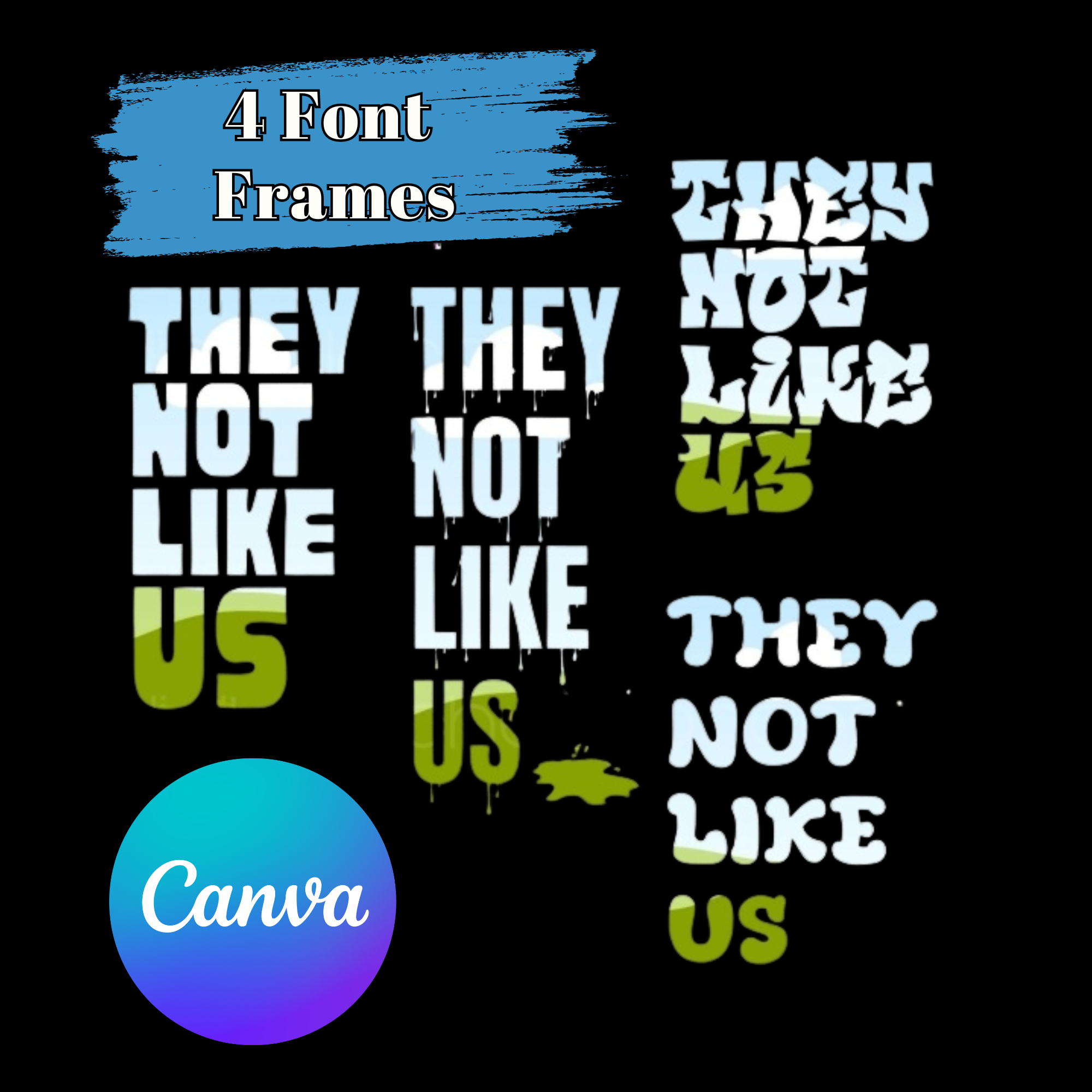 Not Like Us Canva Frames – Think Big Dream Big Publishing